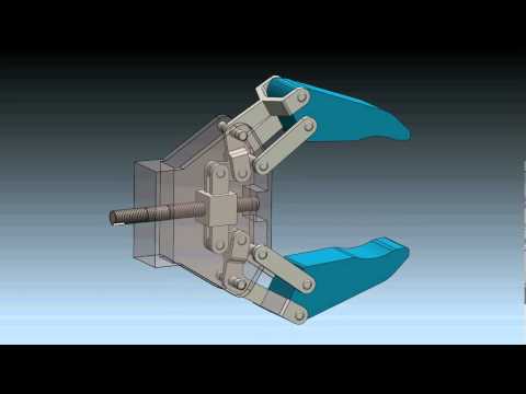 Robot Gripper Mechanism in SolidWorks 2012