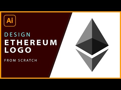 Design the Ethereum (ETH) logo in Adobe Illustrator - Beginner Logo Design Tutorial