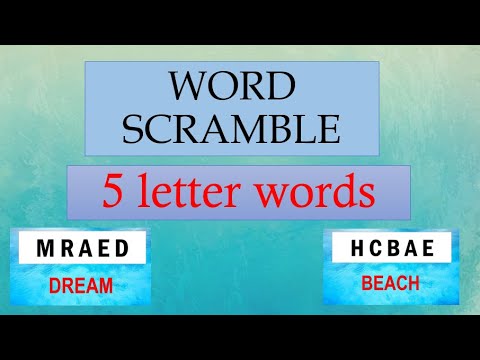 WORD SCRAMBLE 5 LETTER WORD