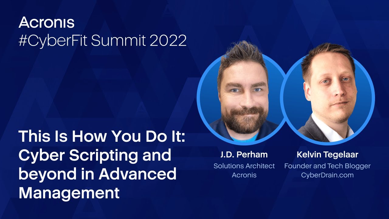 Cyber Scripting for Advanced Management in Acronis Cyber Protect Cloud