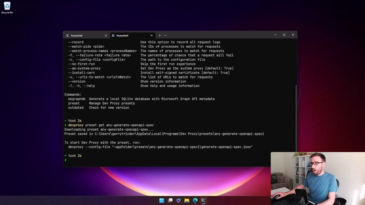 Generate an OpenAPI spec for any API using Dev Proxy