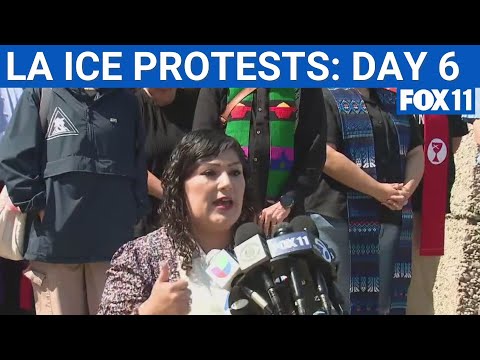 ICE raid protests, Day 6: Federal raids at churches, hospitals in LA County | FOX 11 LA