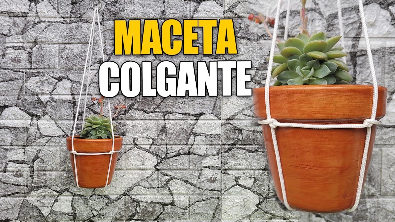 How to make a HANGING FLOWERPOT step by step