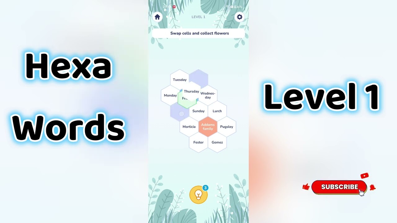 Hexa Word level 1| Hexa Words Sort Associations level 1 Answers