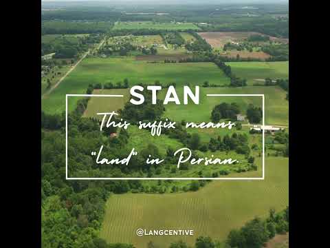 The meaning of “-stan.”