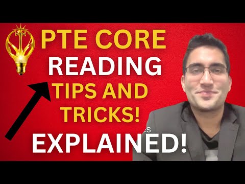 PTE Core Reading Best Tips and Tricks! All Sections Explained! Coaching info in the description.