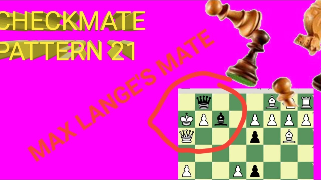 #checkmate pattern #21 , #short #max lange's mate