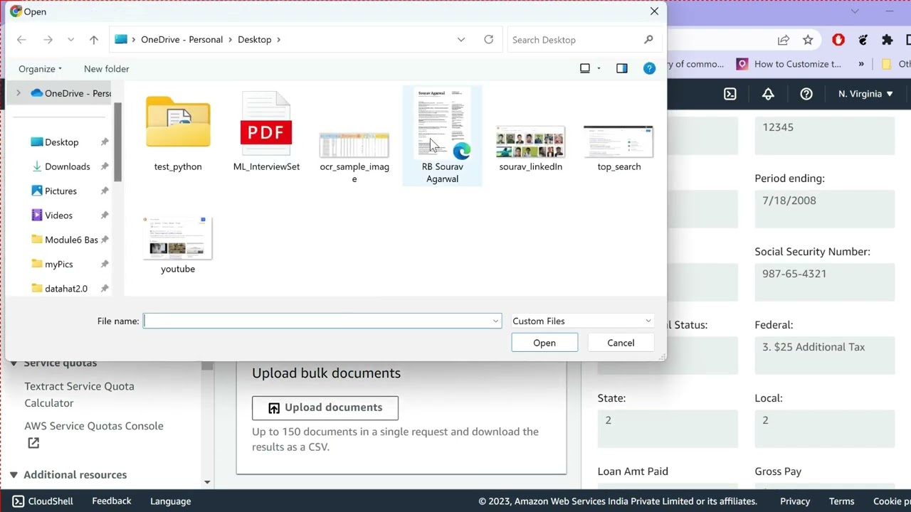 Using AWS Textract for extracting Data from Images and PDF in Tabular Format