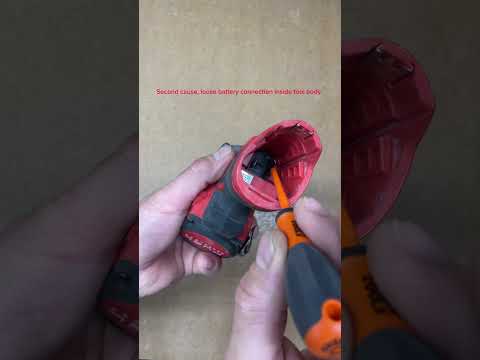 How to fix Milwaukee M12 battery indicator blinking tool not working @deandohertygreaser