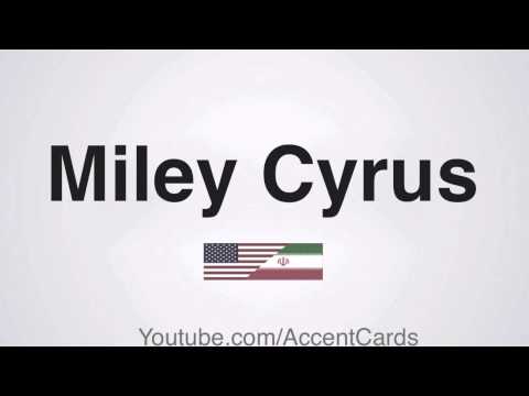 Persian Accent : Miley Cyrus