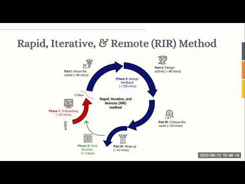 A Rapid, Iterative, and Remote (RIR) Method for Designing Translational Tools: Study Experience a...