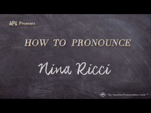 How to Pronounce Nina Ricci (Real Life Examples!)