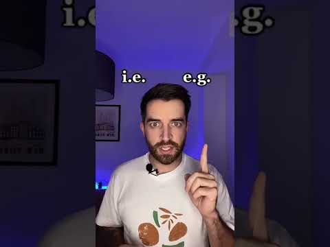 Do YOU know the difference between I.E. and E.G. in English? 💥