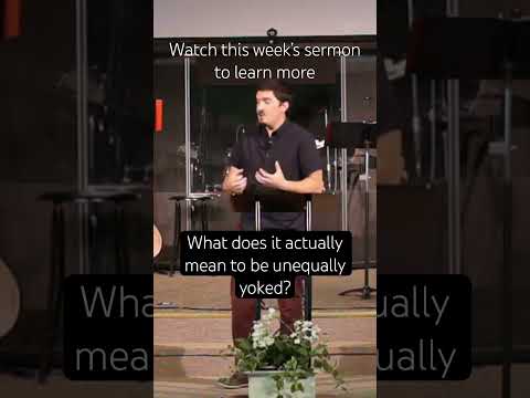 What does it actually mean to be unequally yoked?