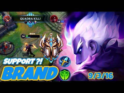 WILD RIFT BRAND : SUPPORT? LETS SEE BRAND HELPING ADC IN TEAM FIGHTS| BUILD & RUNES #wildrift #brand