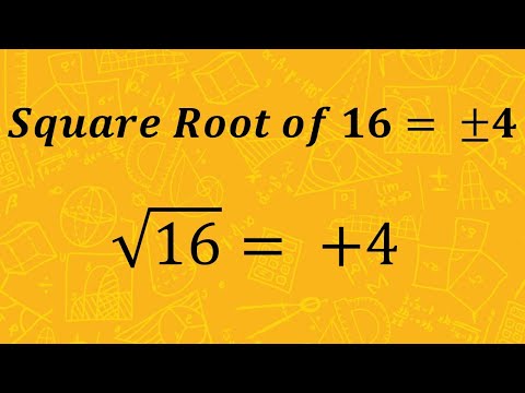 Square Root and Positive Square Root difference