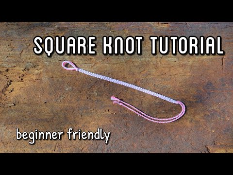 SQUARE KNOT BRACELET TUTORIAL || friendship bracelet