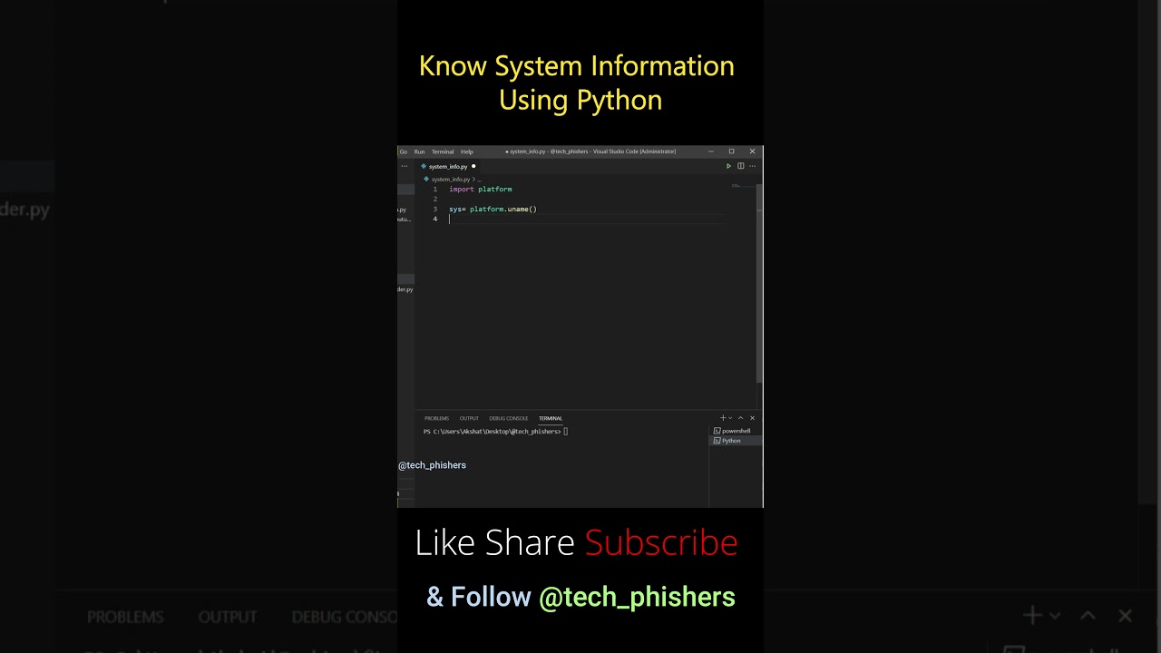Get system information using Python