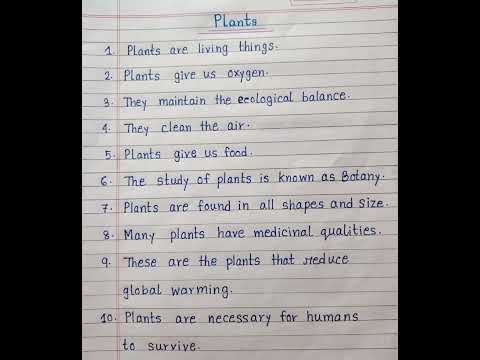 10 Lines Essay On Plants In English