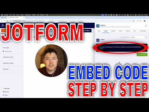 ✅ How To Get Jotform HTML Embed Code 🔴