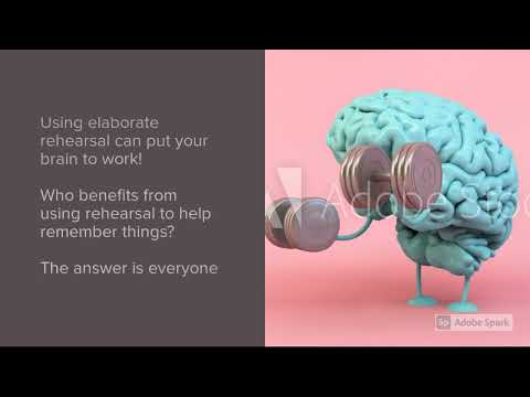 Brain Rules 1-Elaborate Rehearsal
