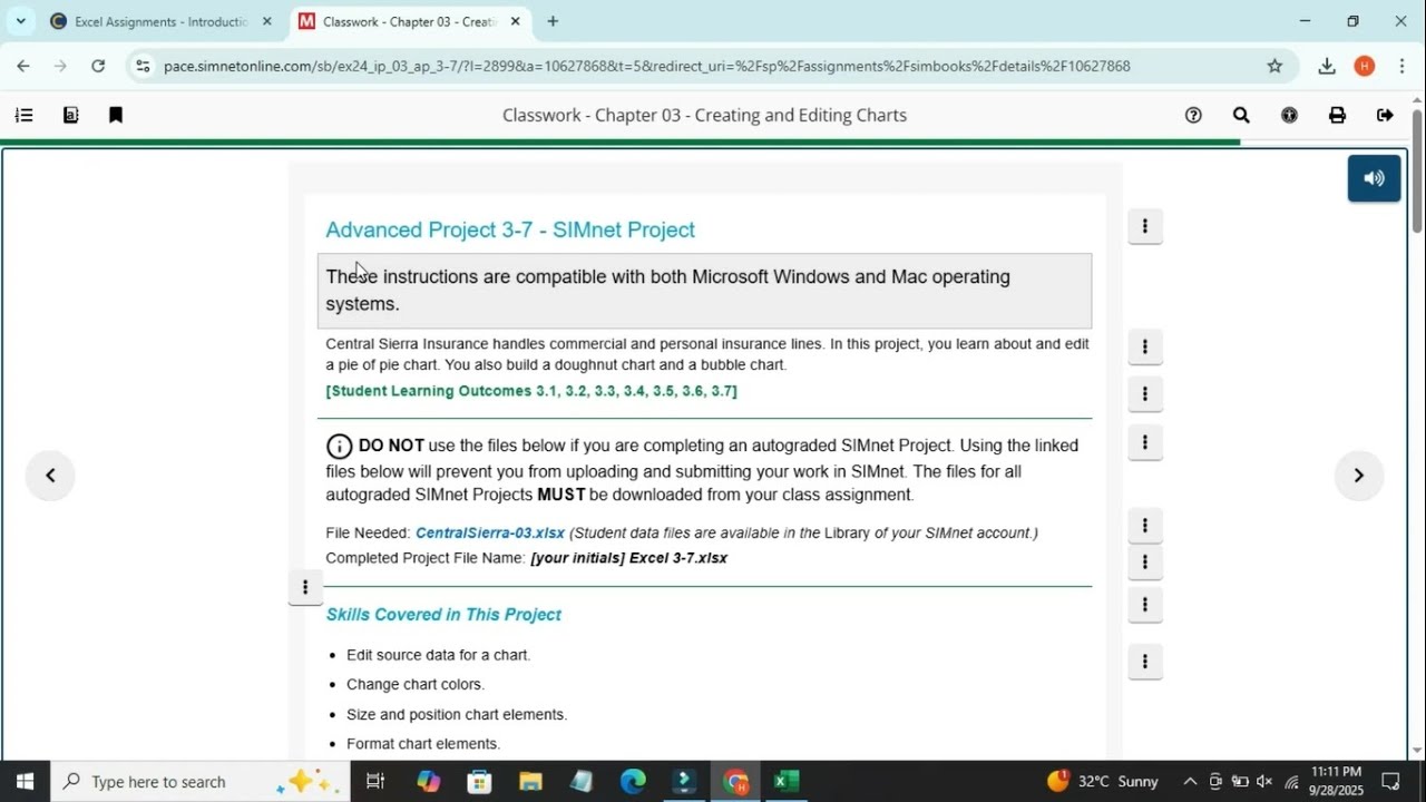 Excel 2024 In Practice | Chapter 3 Advanced Project 3-7 | Step-by-Step Tutorial & Complete Solution