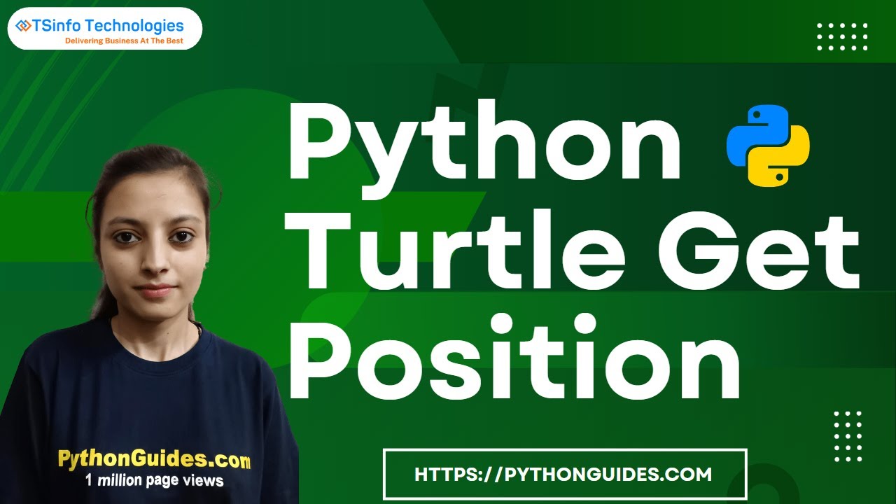 How to get position in Python Turtle | Python Turtle Get Position using turtle.pos() method