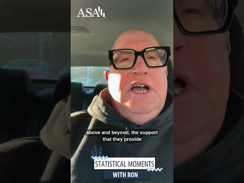 Statistical Moments with Ron - Thank You, ASA Donors