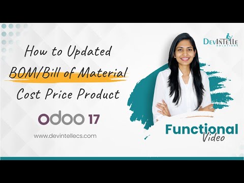How to Updated BOM/Bill of Material Cost Price Product Form in Odoo