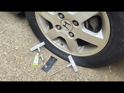 How to use tire plugs(saving money on tire repair)