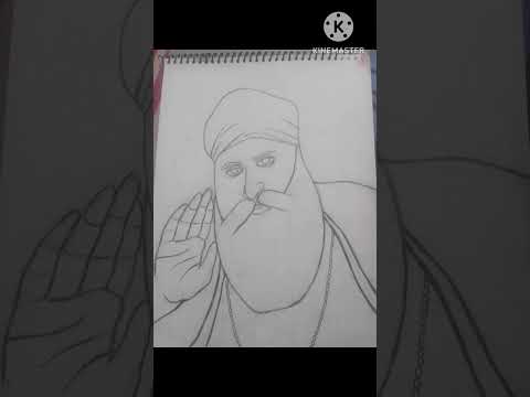 GURU NANAK DEV JI DRAWING π₯β¨πI#shots #viral