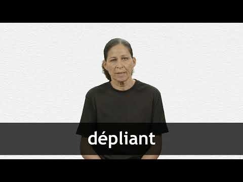 English Translation of “DÉPLIANT” | Collins French-English Dictionary