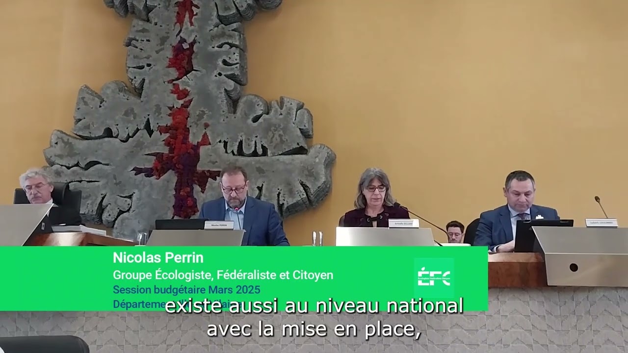 Intervention de Nicolas Perrin - session mars 2025 - Budget Bas Carbone ...