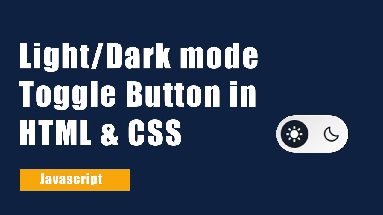 How to make light dark theme toggle with javascript | light and dark mode button | Devscore