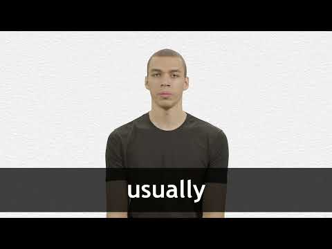 USUALLY definition and meaning | Collins English Dictionary