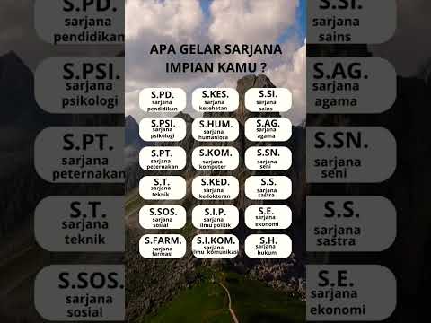 Apa gelar sarjana impian kamu #shorts #motivasi #inspirasi #semangat #sukses