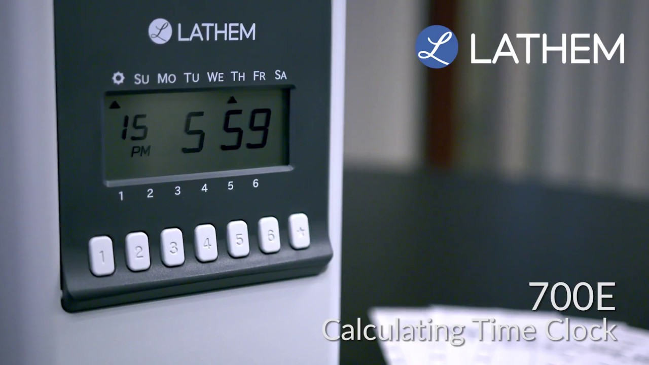 Lathem 700E Calculating Time Clock