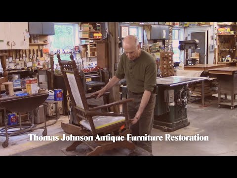 Restoring a Victorian Rocking Chair - Thomas Johnson Antique Furniture Restoration
