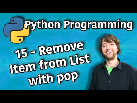 Python Programming 15 - Remove Item from List with pop
