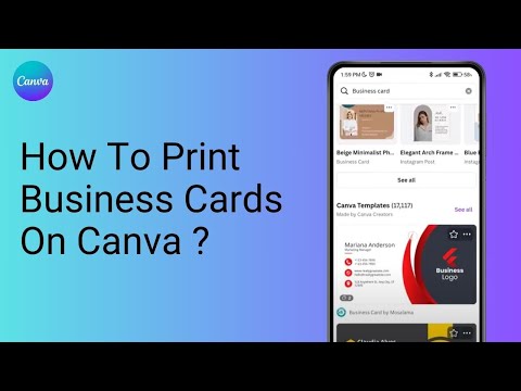 How To Print Business Cards On Canva ?