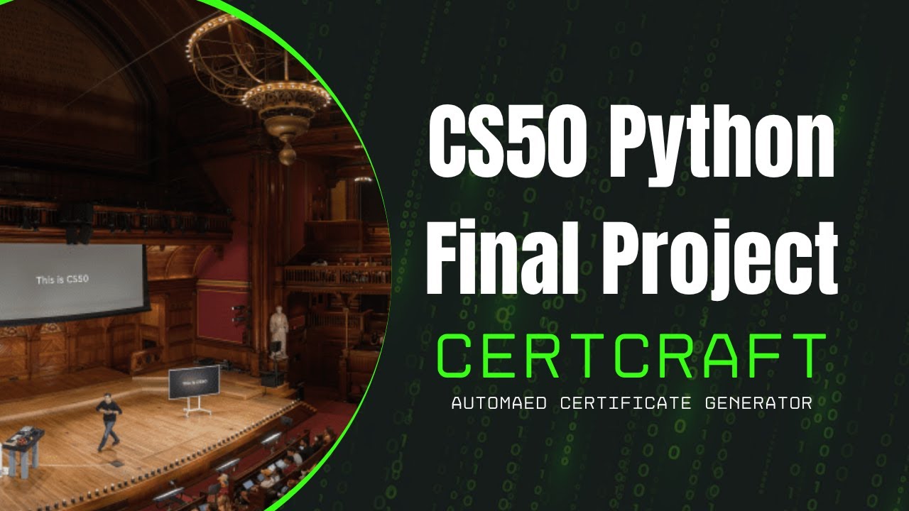 CertCraft CS50 Python Final Project