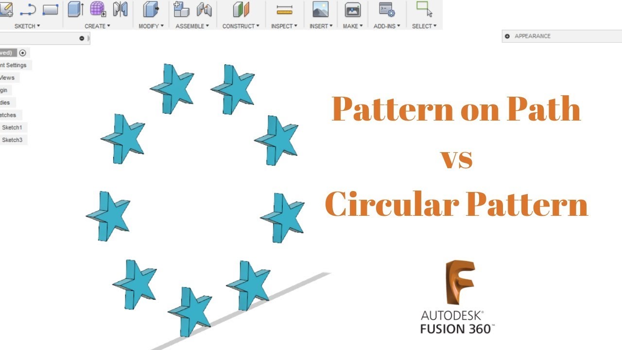 Pattern on Path vs Circular Pattern