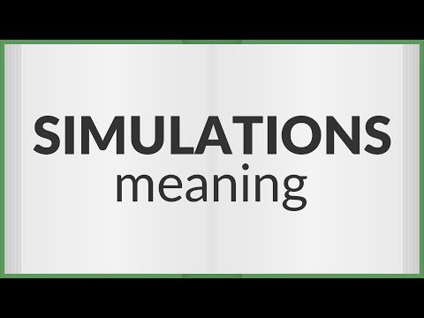 Simulations | meaning of Simulations