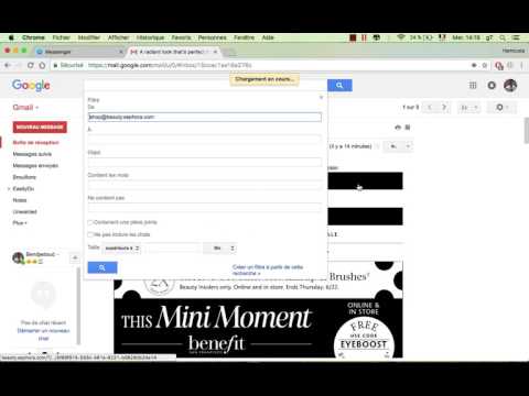 Gmail Bloquer expéditeur adresse email indésirable