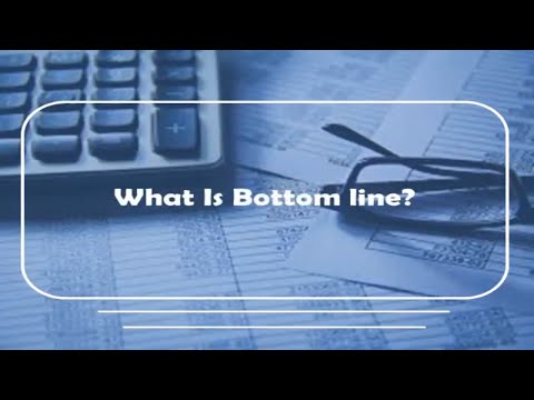 What is Bottom line
