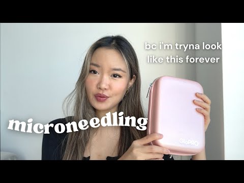 microneedling = look young forever? | GloPRO Set Unboxing, Review, Tutorial & Demo