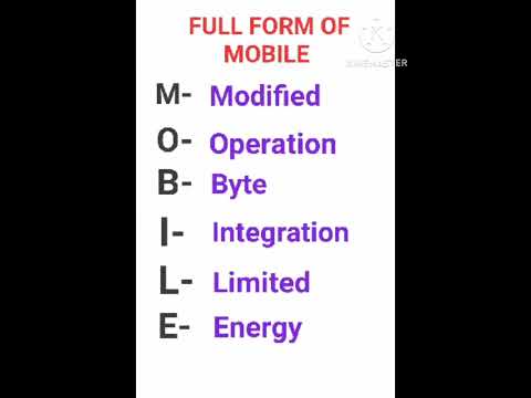 Full form of MOBILE
