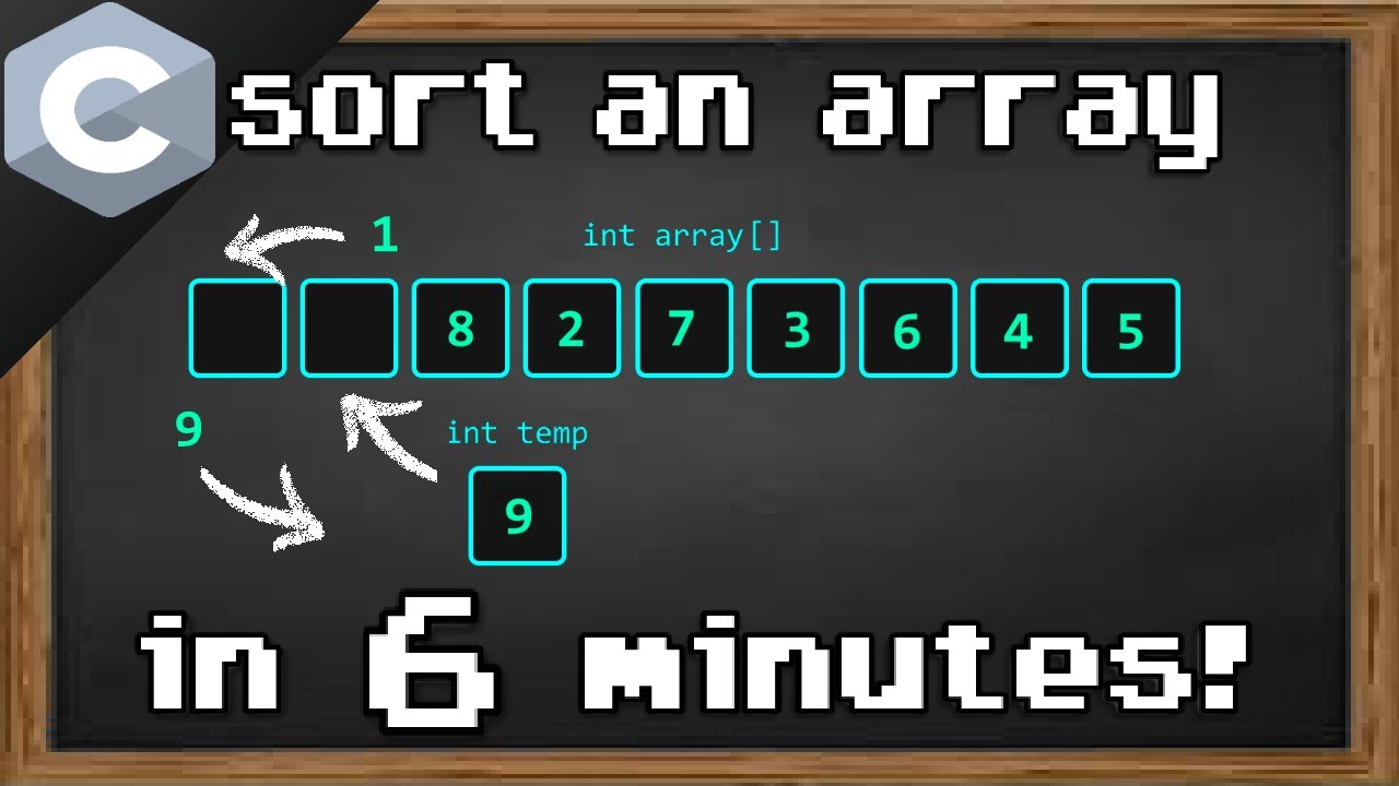 C sort an array 💱