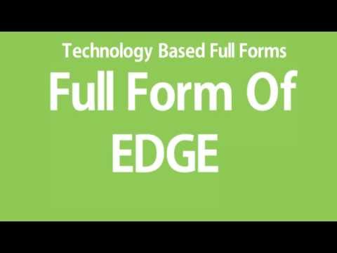 Full Form Of EDGE