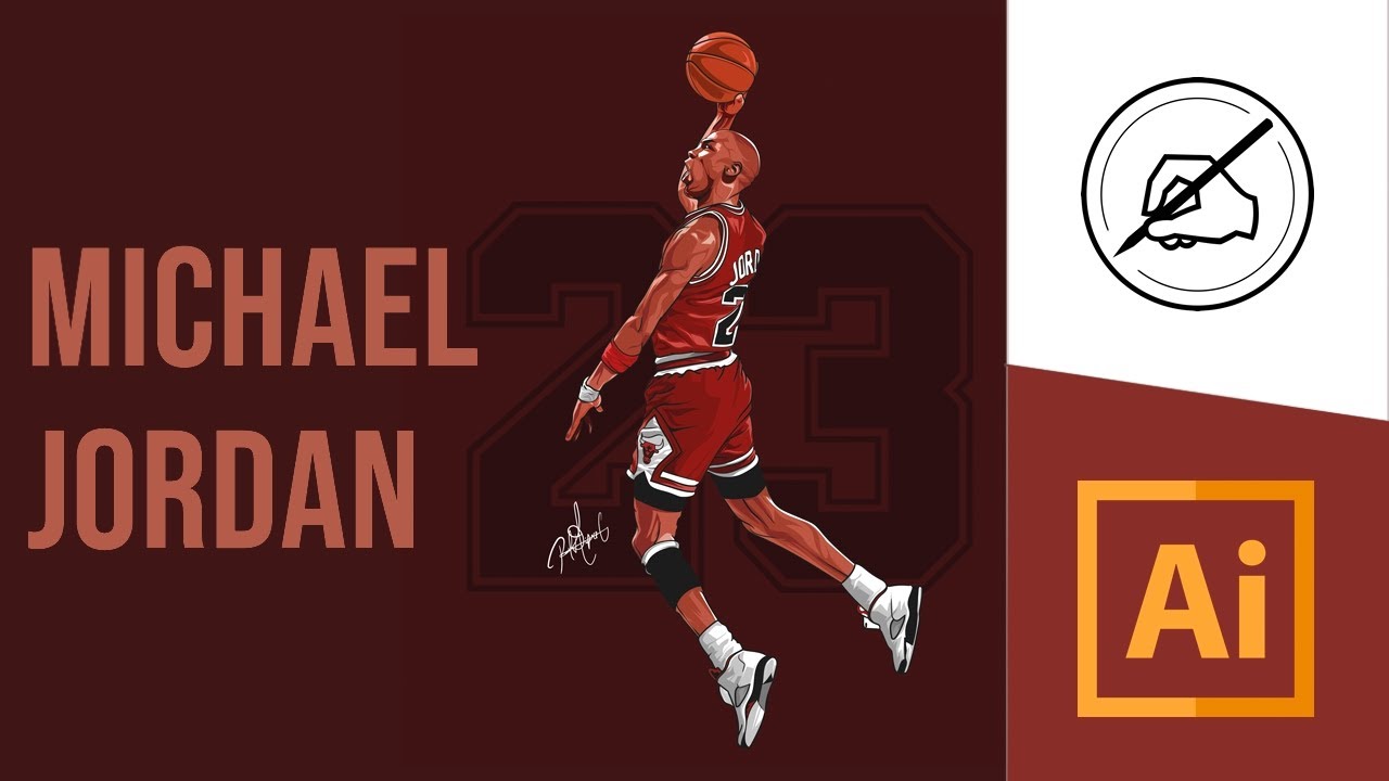 Michael Jordan  ​​Art Vector - Adobe Ilustrator 2021